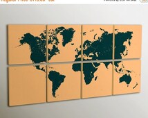 Popular items for world map fabric on Etsy