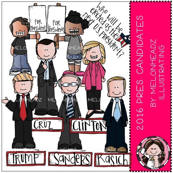 Presidential Candidates clip art 2016