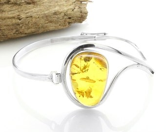 Amber bangle | Etsy