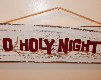 Items similar to O Holy Night Sign on Etsy