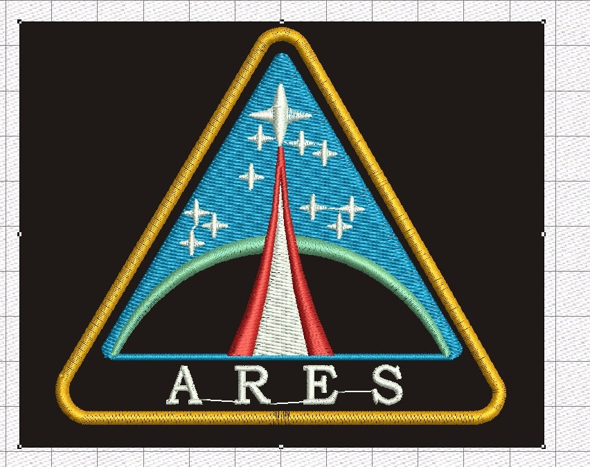 Nasa space patch / nasa name patch Machine Embroidery Design