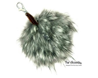 Fox tail keychain | Etsy