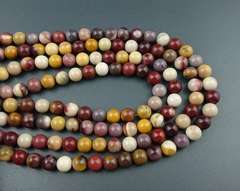 Round red beads | Etsy