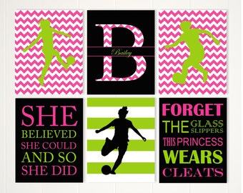 Girls motivational sports quotes girls by PicabooArtStudio on Etsy