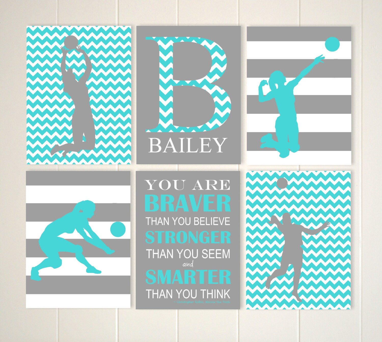 Volleyball girl wall art volleyball room decor pre teen girl