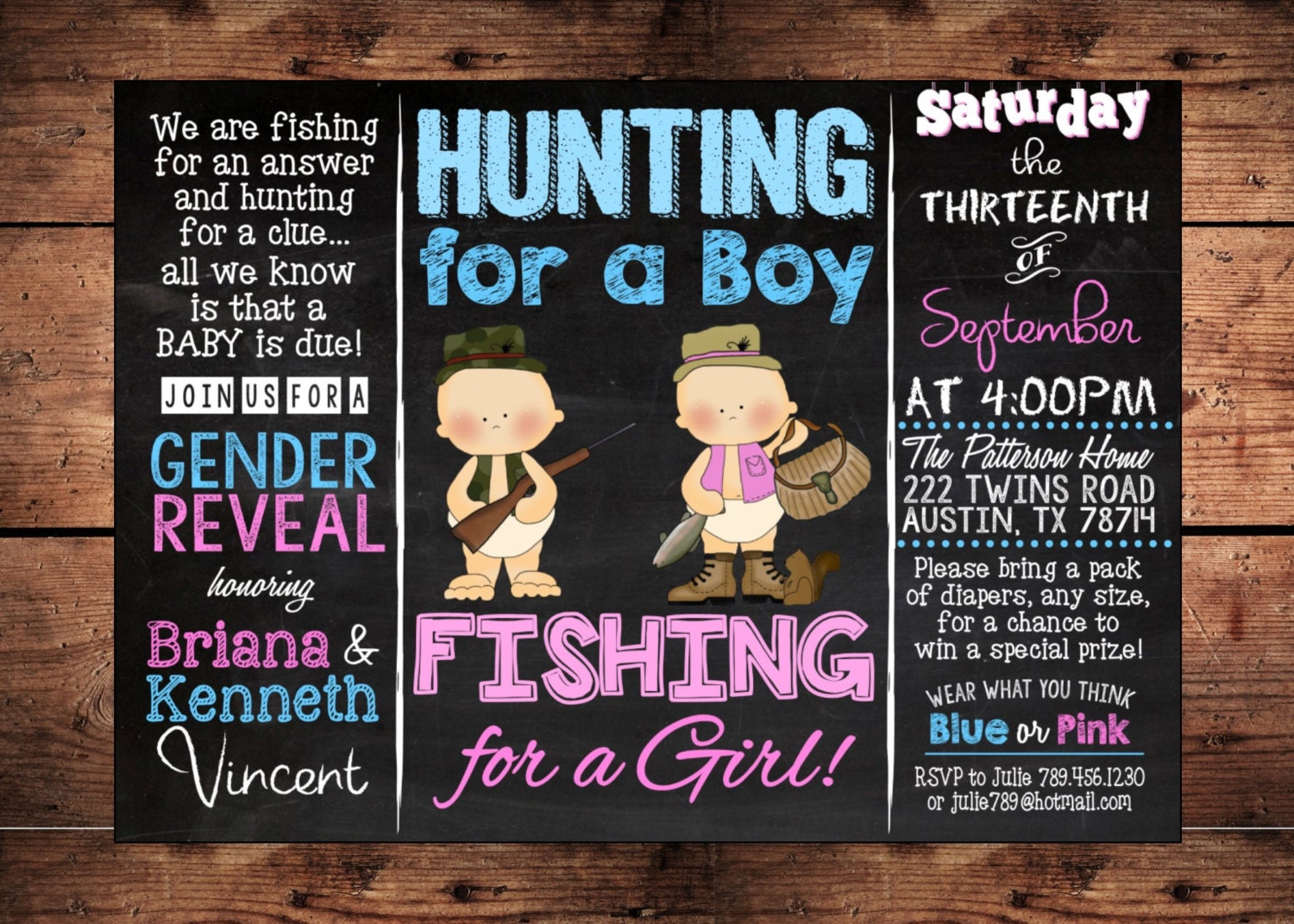 THE ORIGINAL Hunting for a Boy Fishing for a Girl Gender