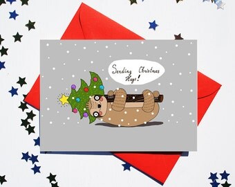 Sloth christmas | Etsy