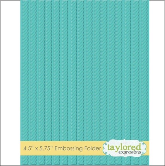Nautical themed embossing folders Know the Ropes embossing