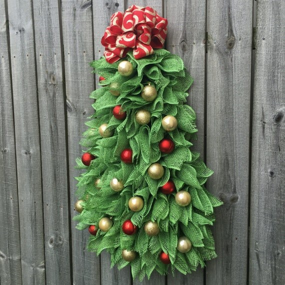 Christmas Tree Wreath Christmas Wreath by JuliesWreathBoutique