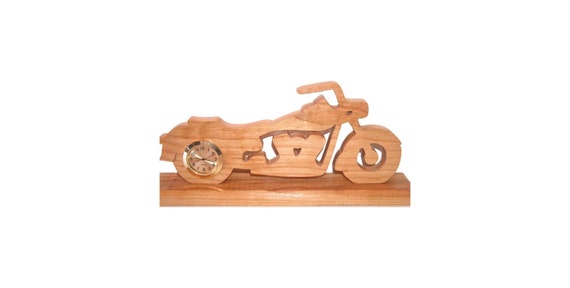 Motorcycle Desk Clock Motorcycle Gifts Motorcycle Art