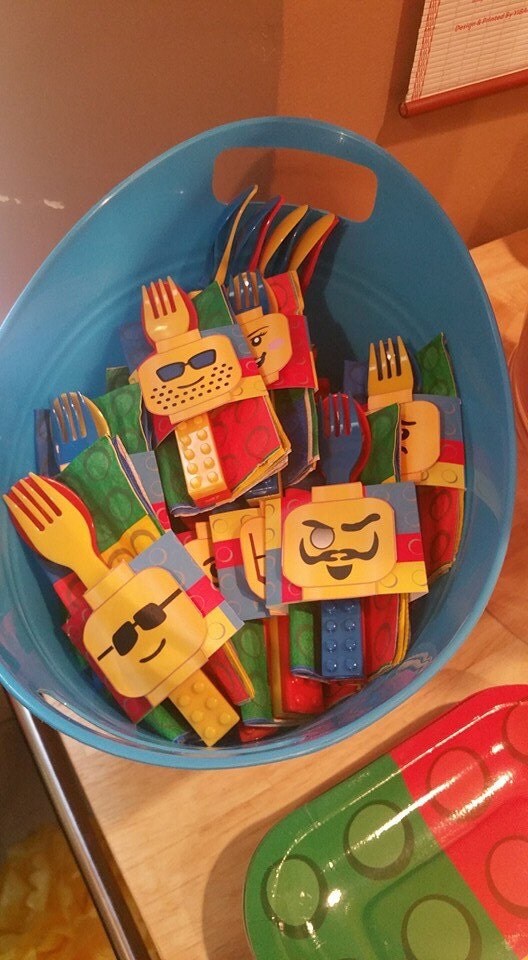 Instant Download brick man faces toppers by WaterWalkerEvents