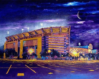 Lsu stadium art | Etsy