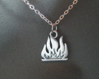 Flame necklace | Etsy