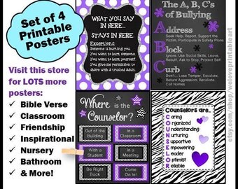 Counseling Office School Counselor Gifts End by WeLovePrintableArt