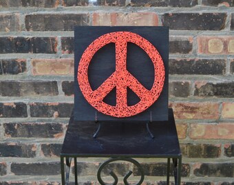 Neon peace sign | Etsy