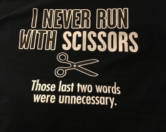 Run with scissors | Etsy