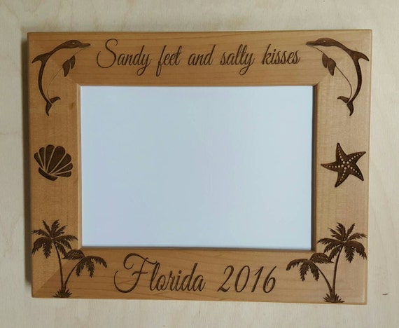 Florida Picture Frame 5x7 Vacation Sea World Dolphin Custom