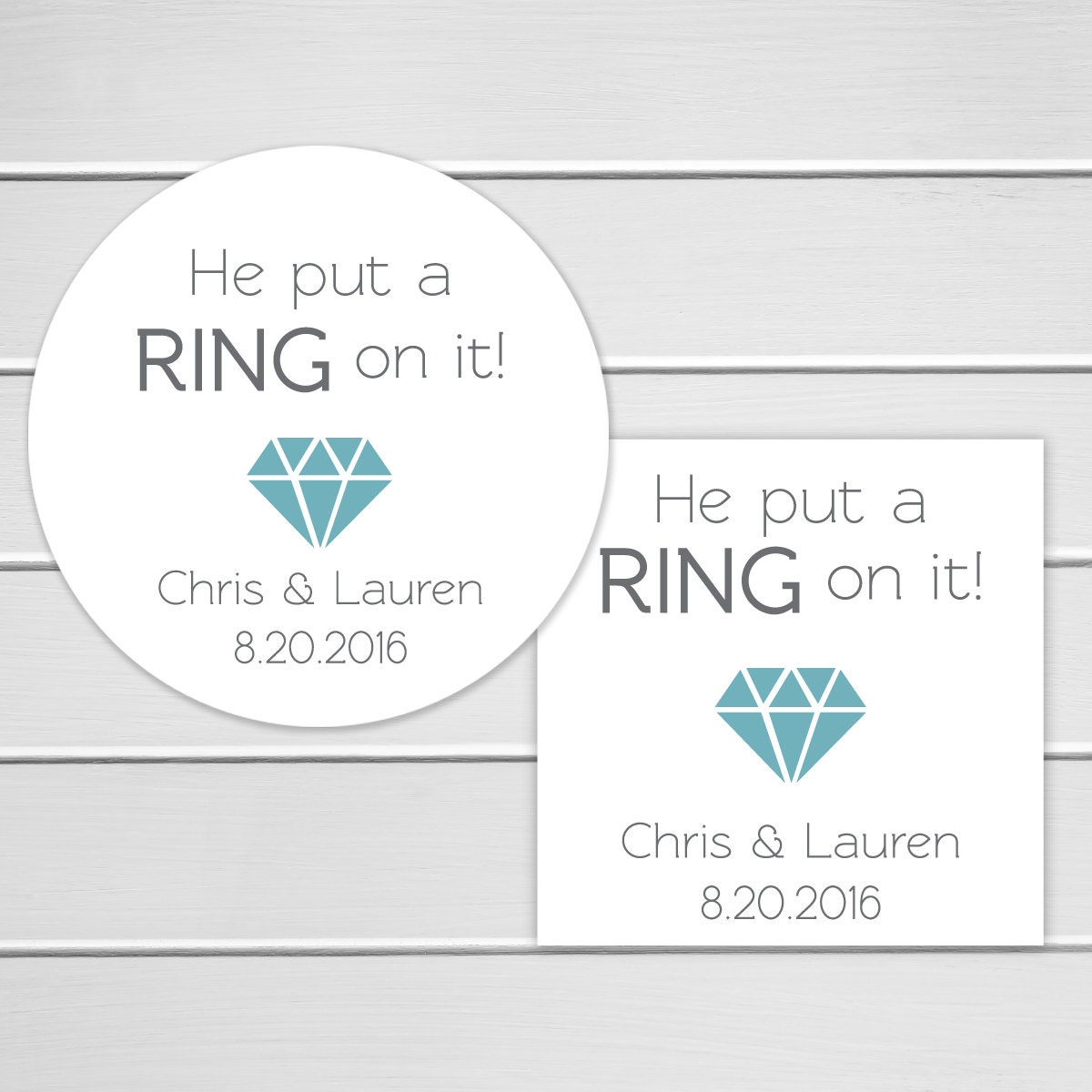 Engagement Stickers Engagement Party Favor Sticker Wedding