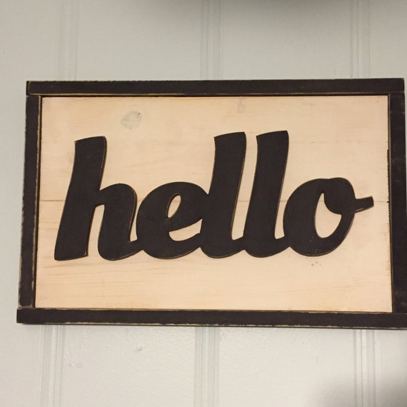 Hello sign