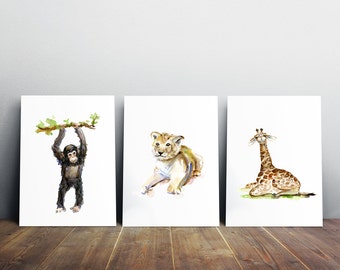 Baby animal art | Etsy