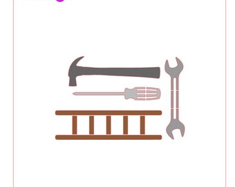 Tool Box and Tool Set Felt Toy PDF Pattern Hammer