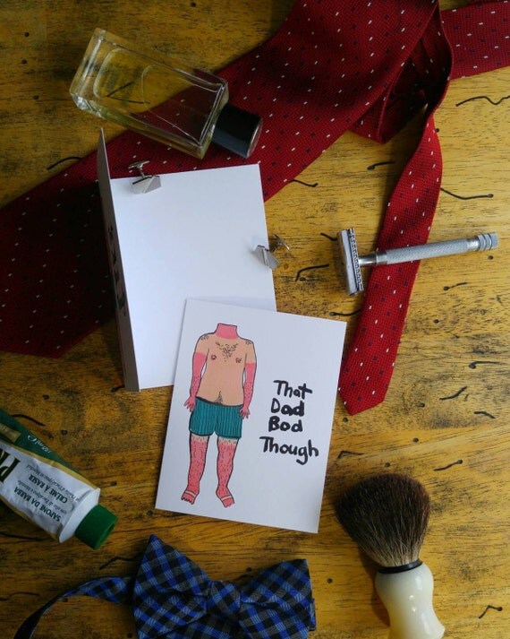 5+ Dad Bod Greeting Cards for Father's Day