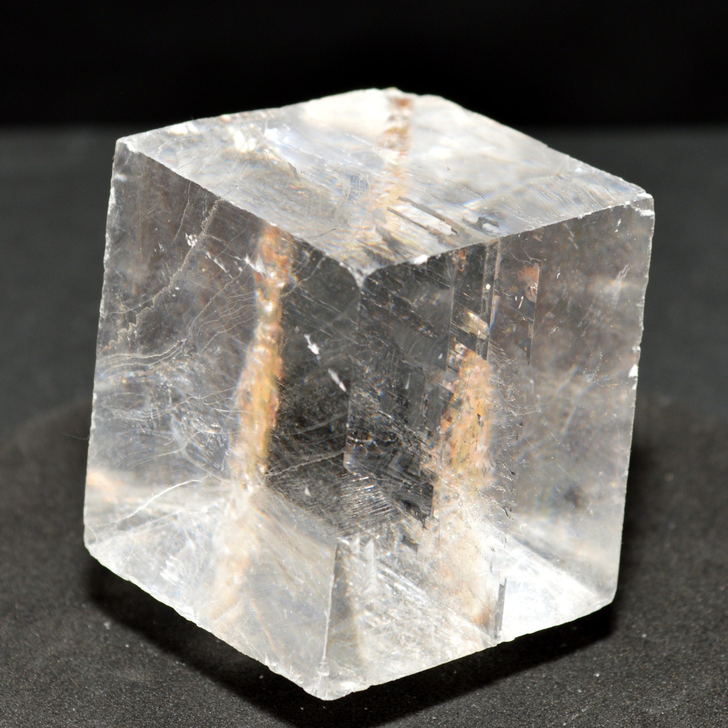 41mm 75g Clear Optical Calcite Crystal Transparent Iceland by HQRP
