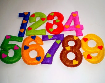 Stuffed numbers | Etsy