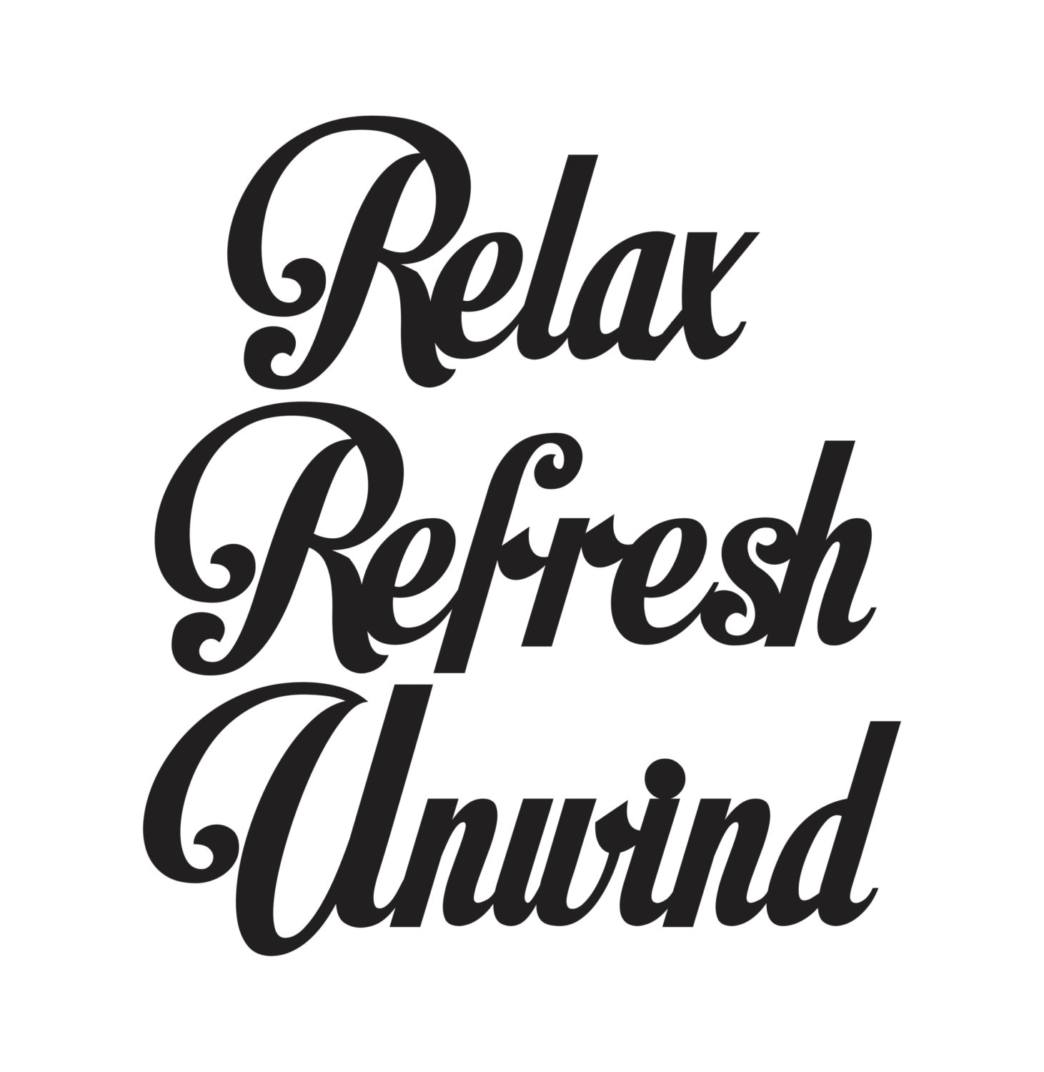 Relax Refresh Unwind Metal Sign Metal Art by EvyAnnDesigns on Etsy