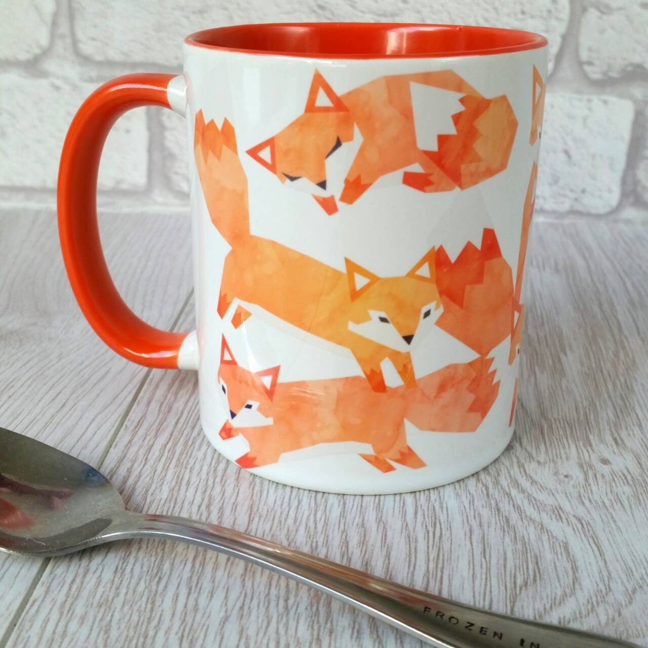 Watercolour Fox mug Coffee Mug Cute coffee mug Tribal decor