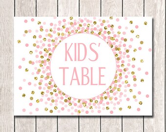 Kids table sign | Etsy
