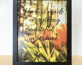 Scripture art. Christian wall art. But the Lord stood with me.