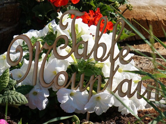 TABLE NAME TOPPER Custom table name topper by EngraveCelebration