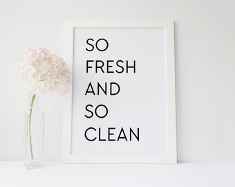 So fresh so clean | Etsy