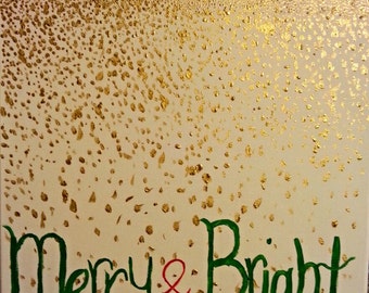 Merry & Bright 12"x12" Canvas