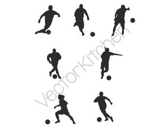 Football players svg | Etsy
