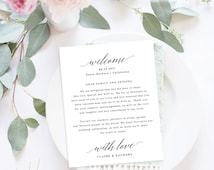 Unique wedding welcome note related items | Etsy