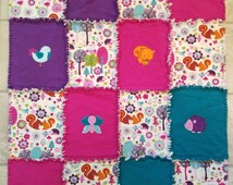 Unique owl rag quilt related items | Etsy