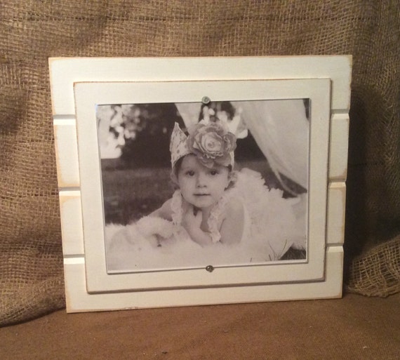 Distressed wood picture frame 8x10 by KDCobbleShop on Etsy