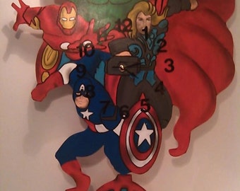 Spiderman Pendulum children's clock with swinging by CanCreate