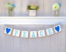 Popular items for peace banner on Etsy