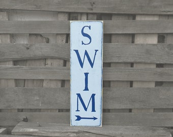 Swimming pool signs | Etsy