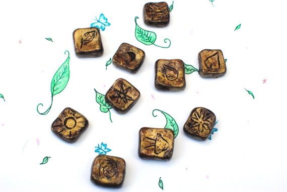 Brown Fairy Runes Divination Runes Fairy Magic Faerie