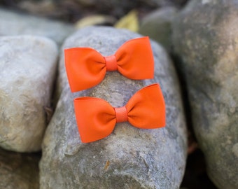 Orange hair clips | Etsy