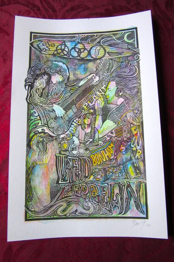 Led Zeppelin Poster Art Print by Posterography