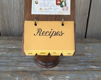 Unique recipe card holder related items | Etsy