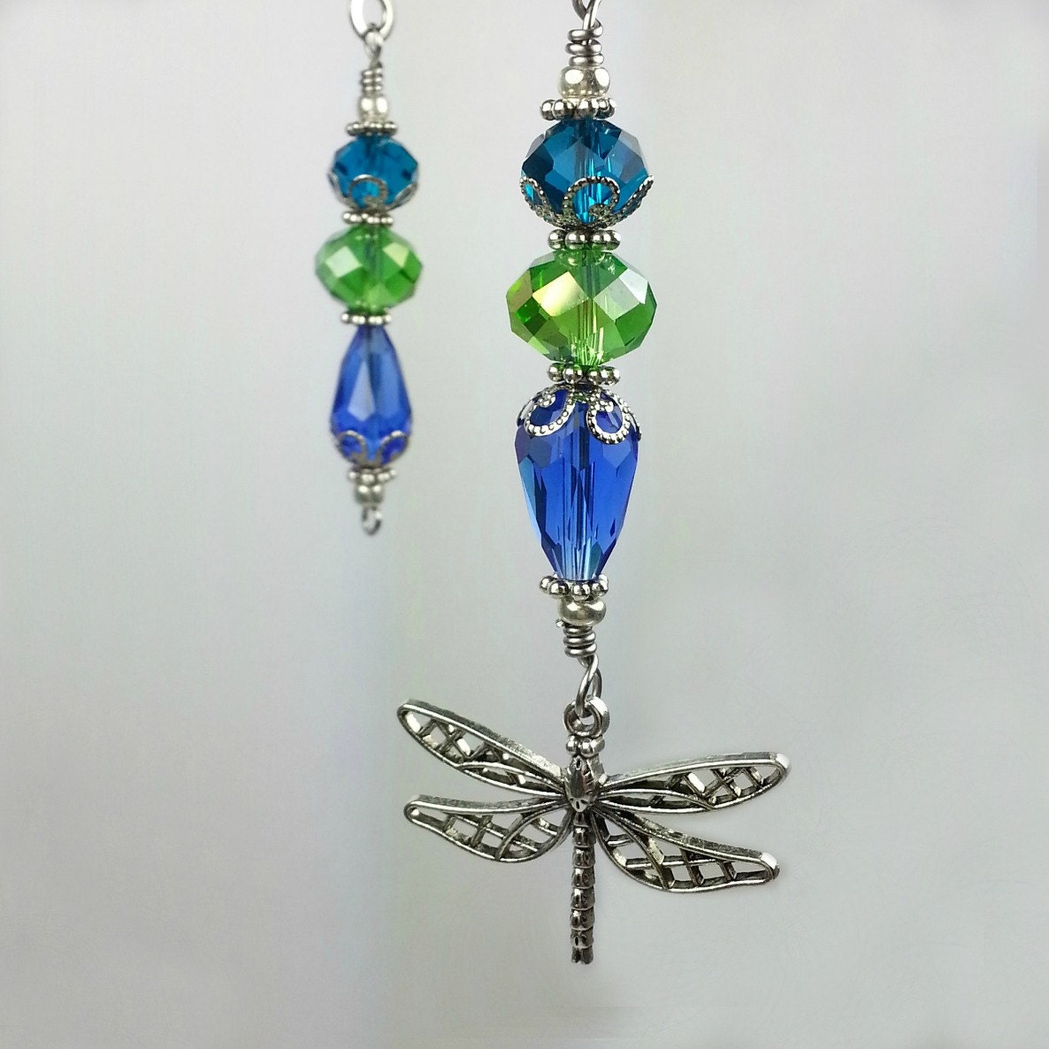 Dragonfly Charm Beaded Ceiling Fan and Light Pull Chains.