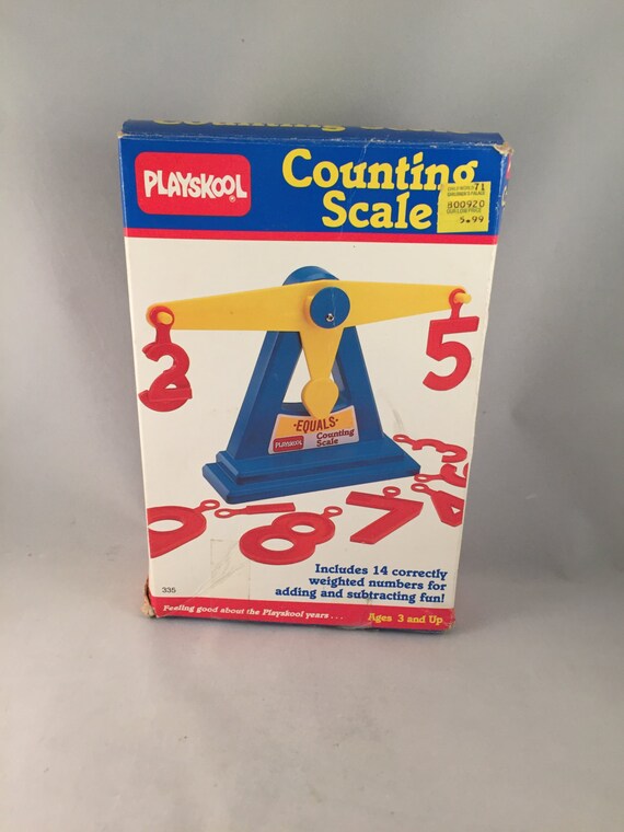 Vintage Playskool Counting Scale Math Counting Toy