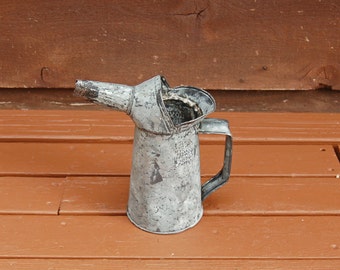 Galvanized pitcher | Etsy