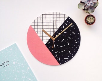 Memphis clock | Etsy